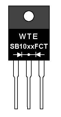 SB1020FCT – SB10100FCT ITO-220 10A / 20V~100V